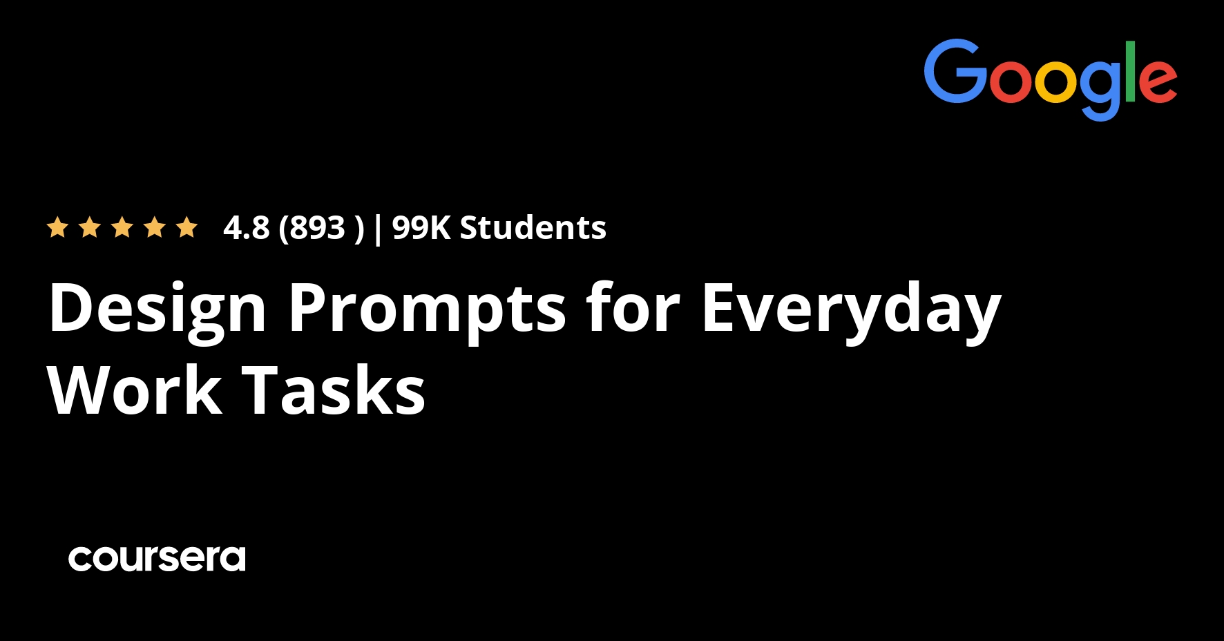 Design Prompts for Everyday Work Tasks | Coursera