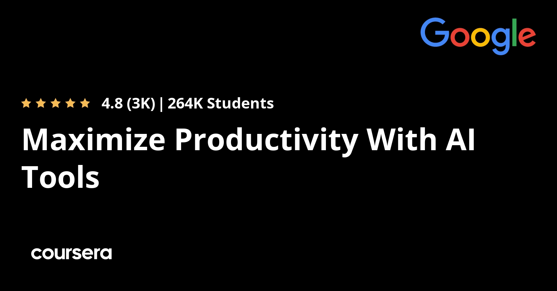 Maximize Productivity With AI Tools | Coursera