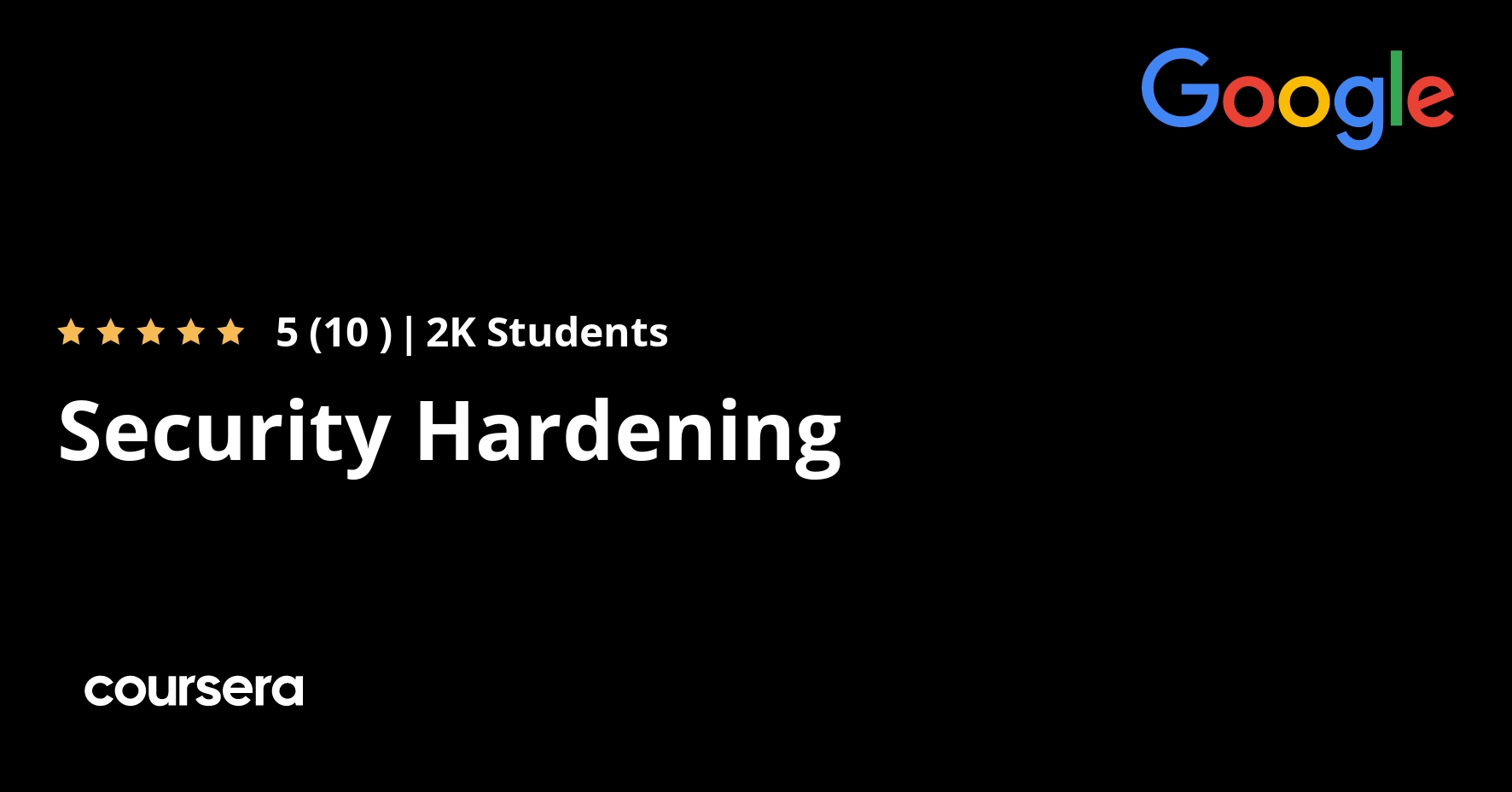 Security Hardening | Coursera