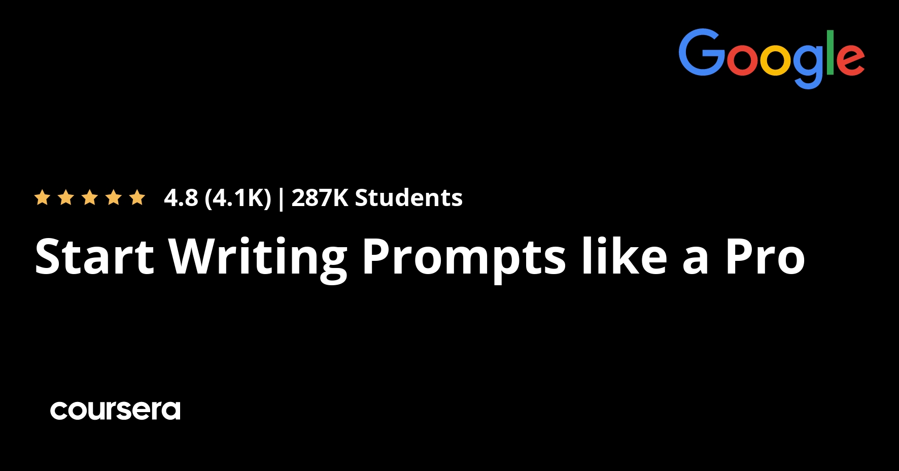 Start Writing Prompts like a Pro | Coursera