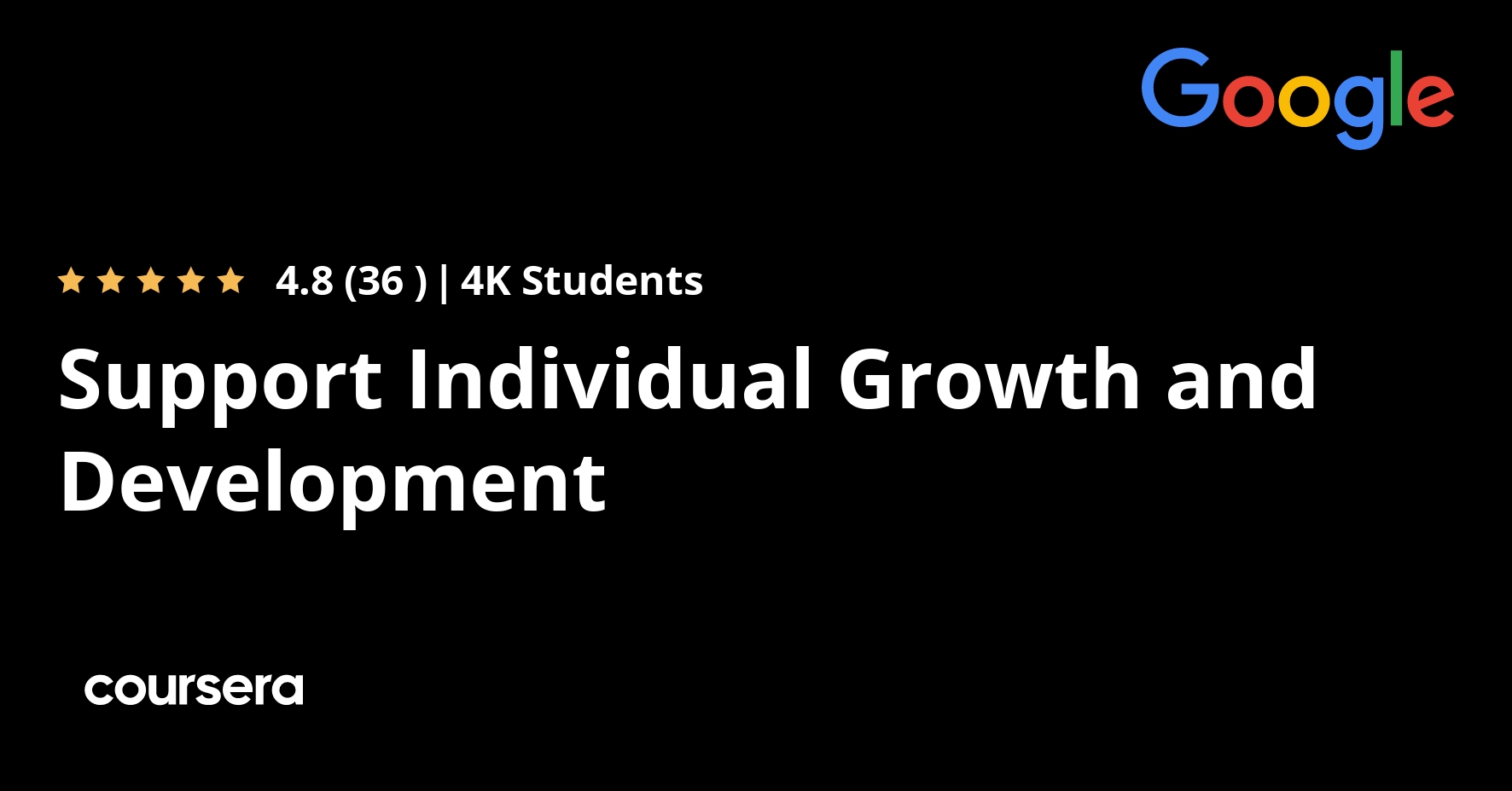 Support Individual Growth and Development | Coursera