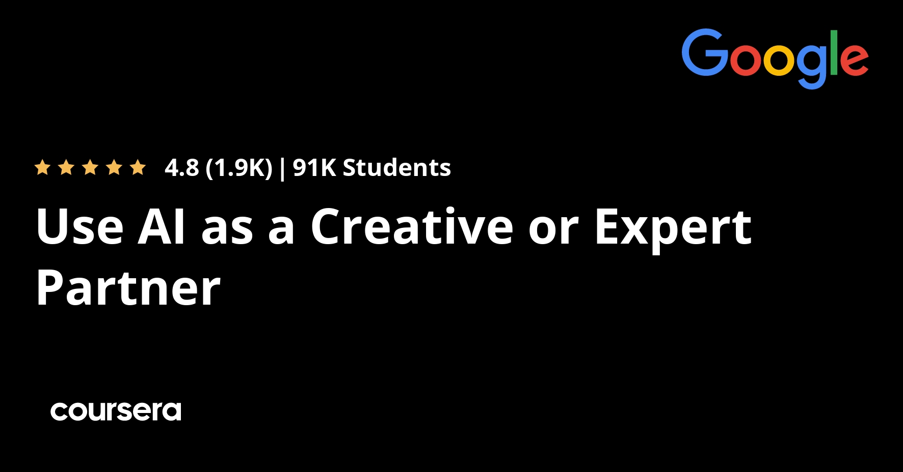 Use AI as a Creative or Expert Partner | Coursera