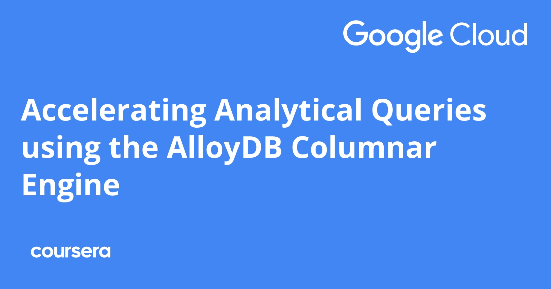 Accelerating Analytical Queries Using The Alloydb Columnar Engine