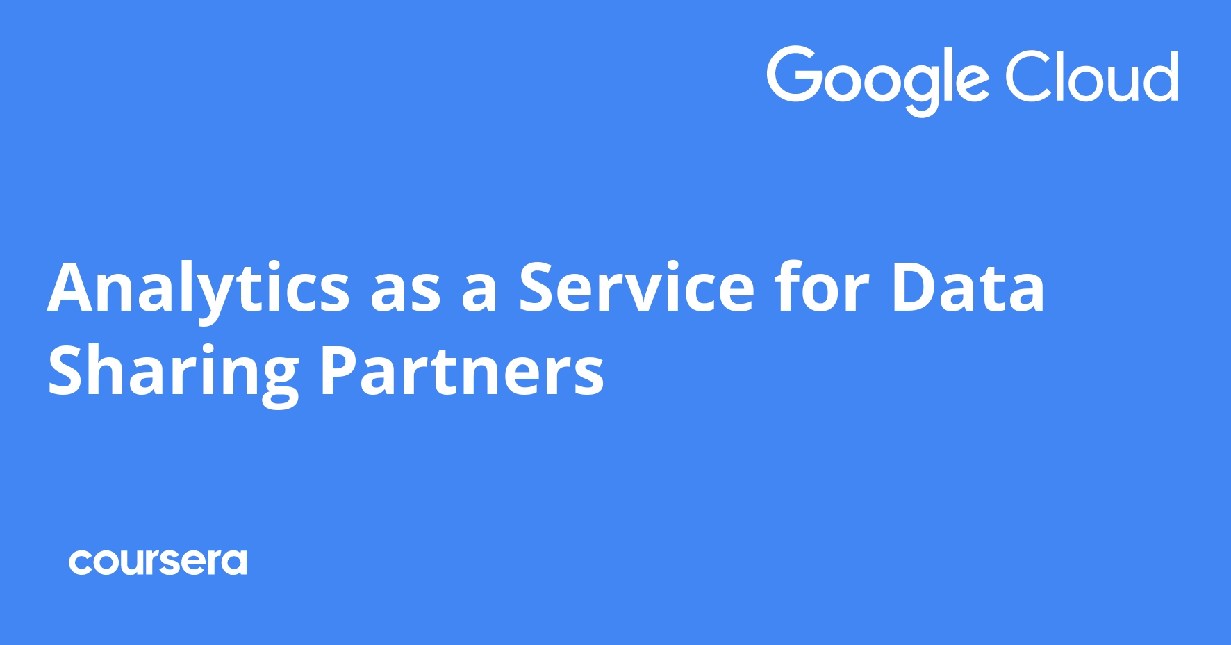 Analytics as a Service for Data Sharing Partners