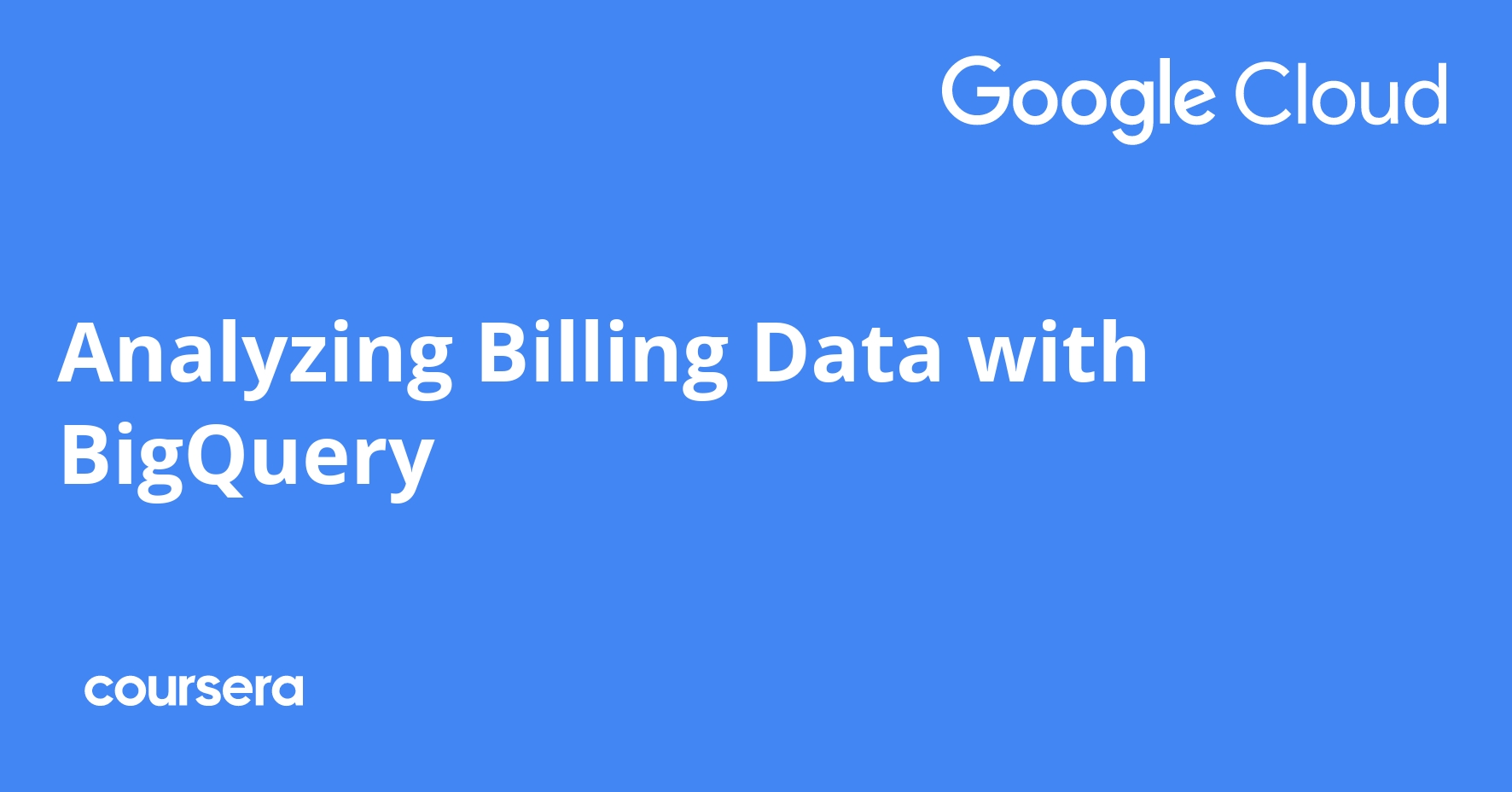 Analyzing Billing Data with BigQuery