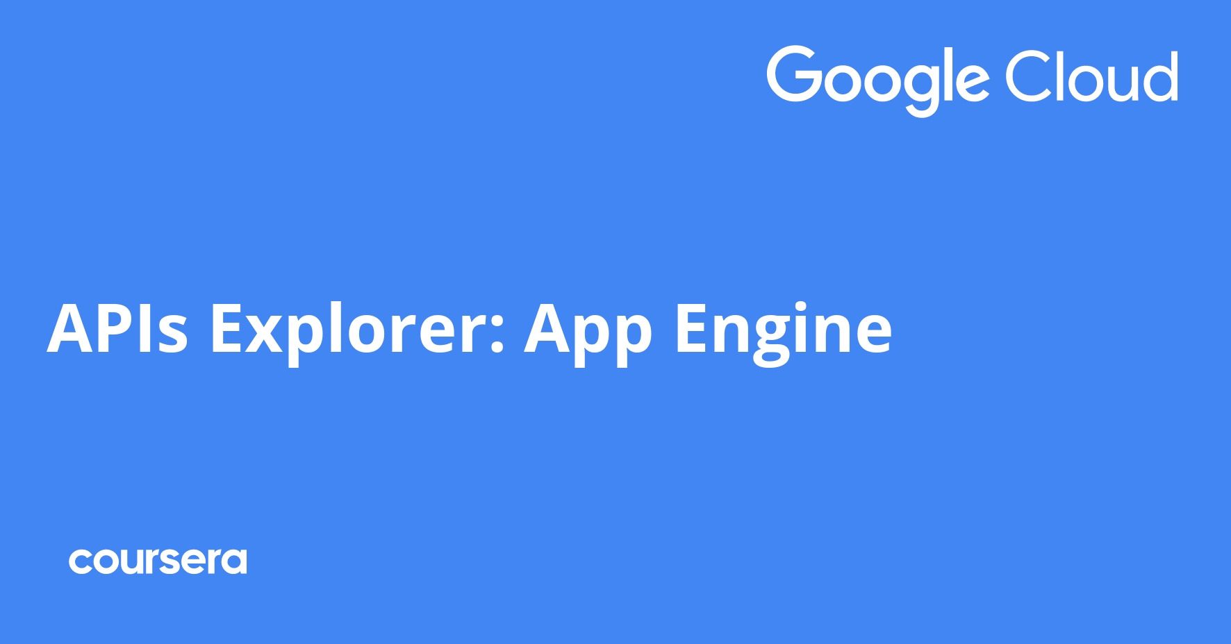 APIs Explorer: App Engine