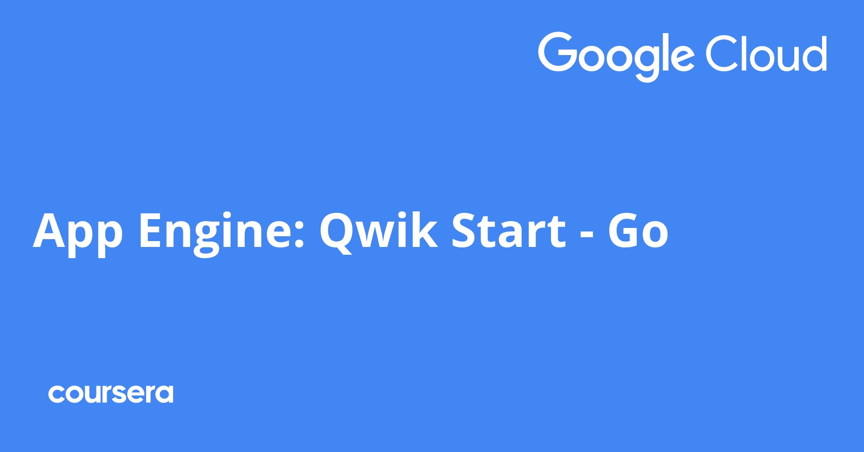 App Engine: Qwik Start - Go