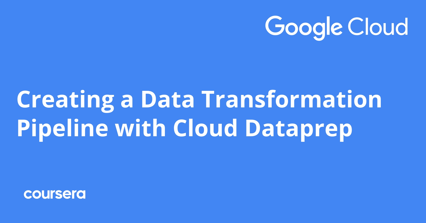 Creating A Data Transformation Pipeline With Cloud Dataprep