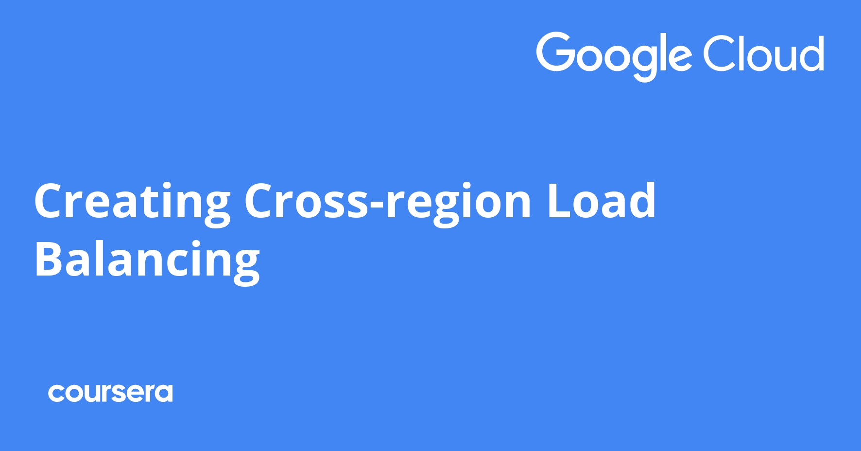 Creating Cross-region Load Balancing