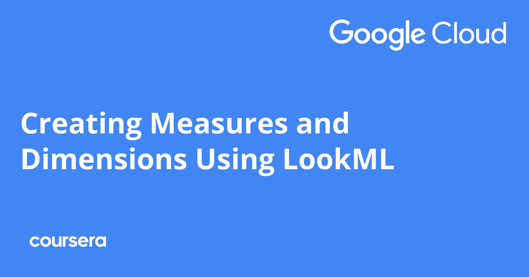 Creating Measures and Dimensions Using LookML