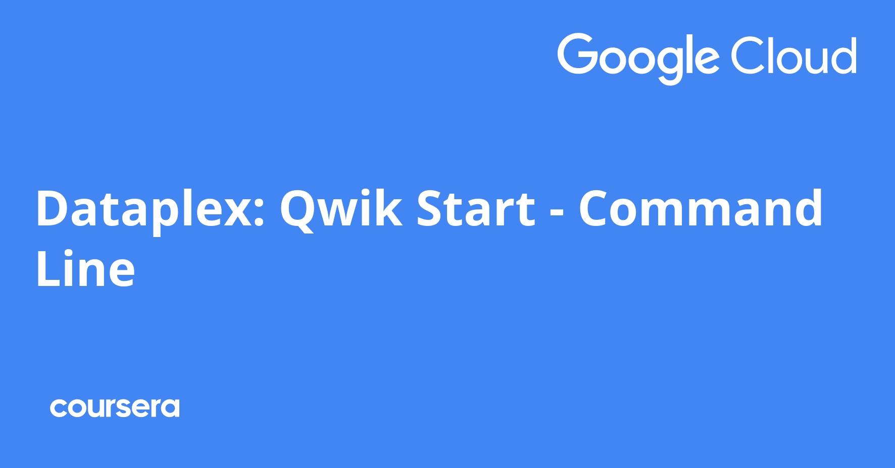 Dataplex: Qwik Start - Command Line
