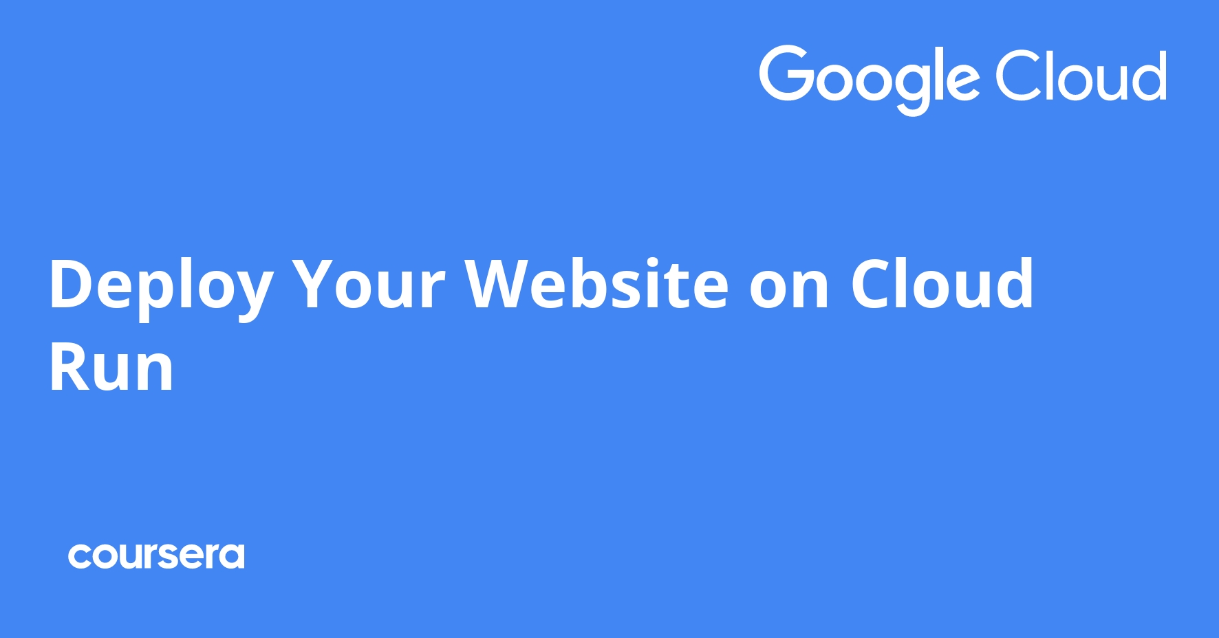 Deploy Your Website on Cloud Run