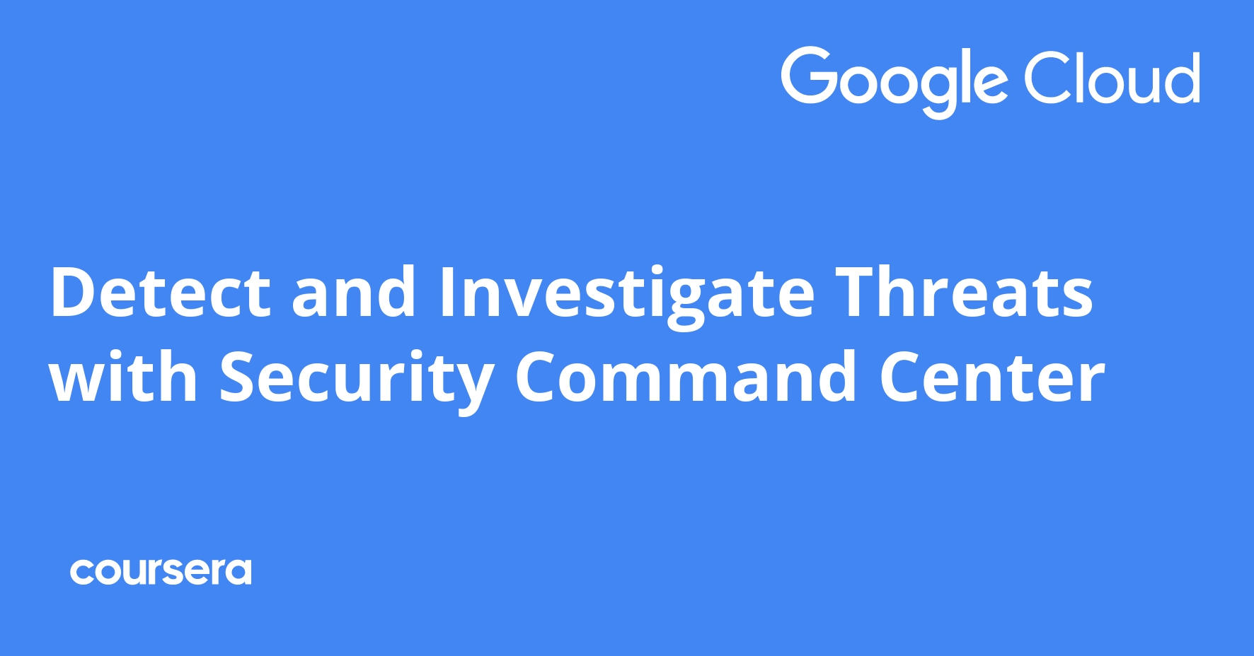 Detect and Investigate Threats with Security Command Center