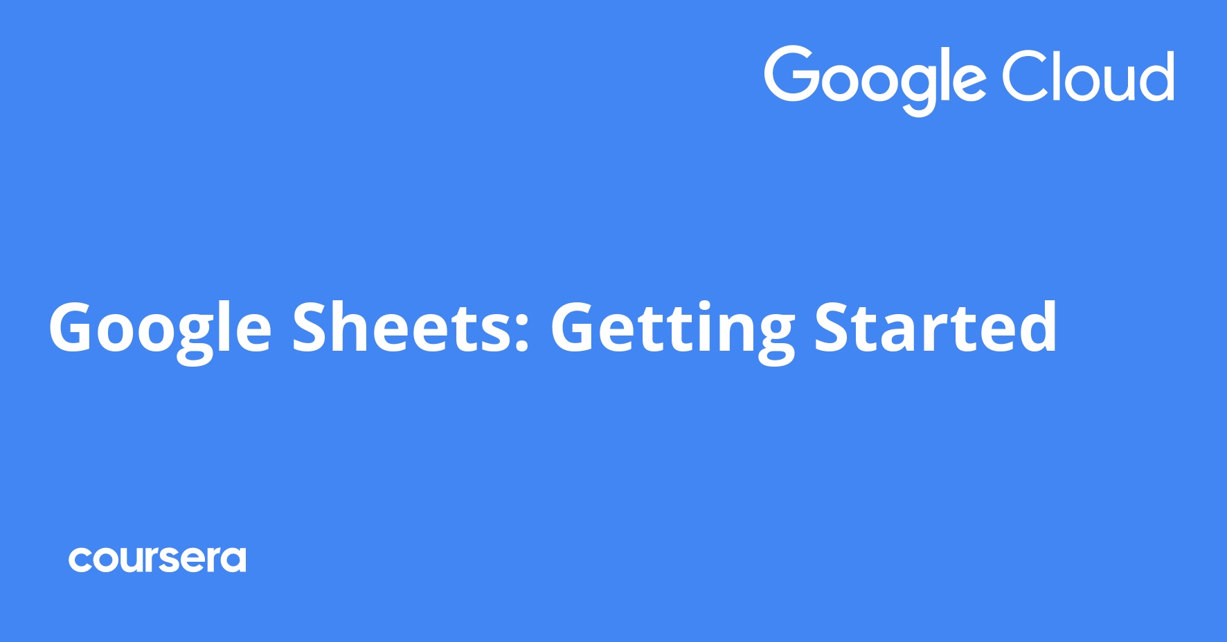 Google Sheets: Getting Started