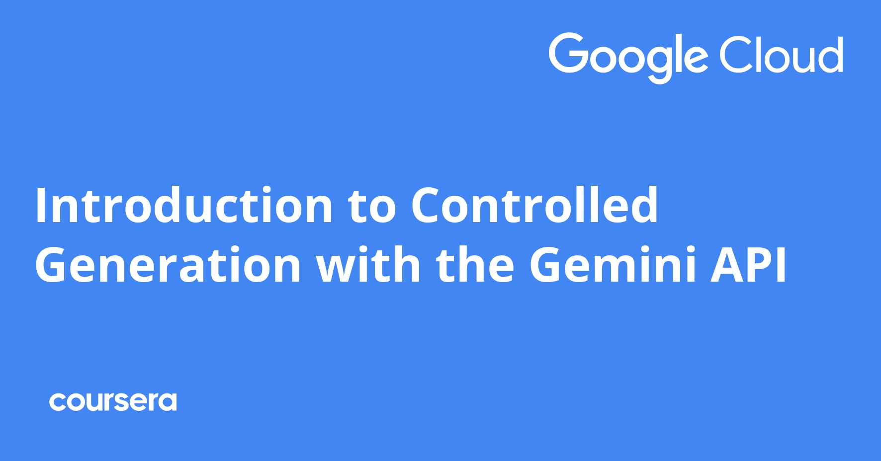 Introduction to Controlled Generation with the Gemini API