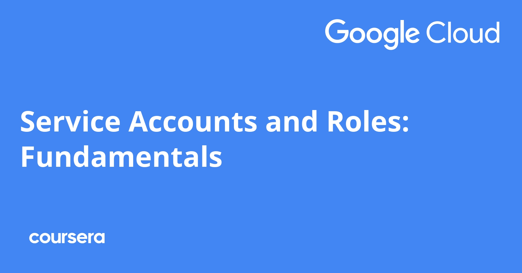 Service Accounts and Roles: Fundamentals