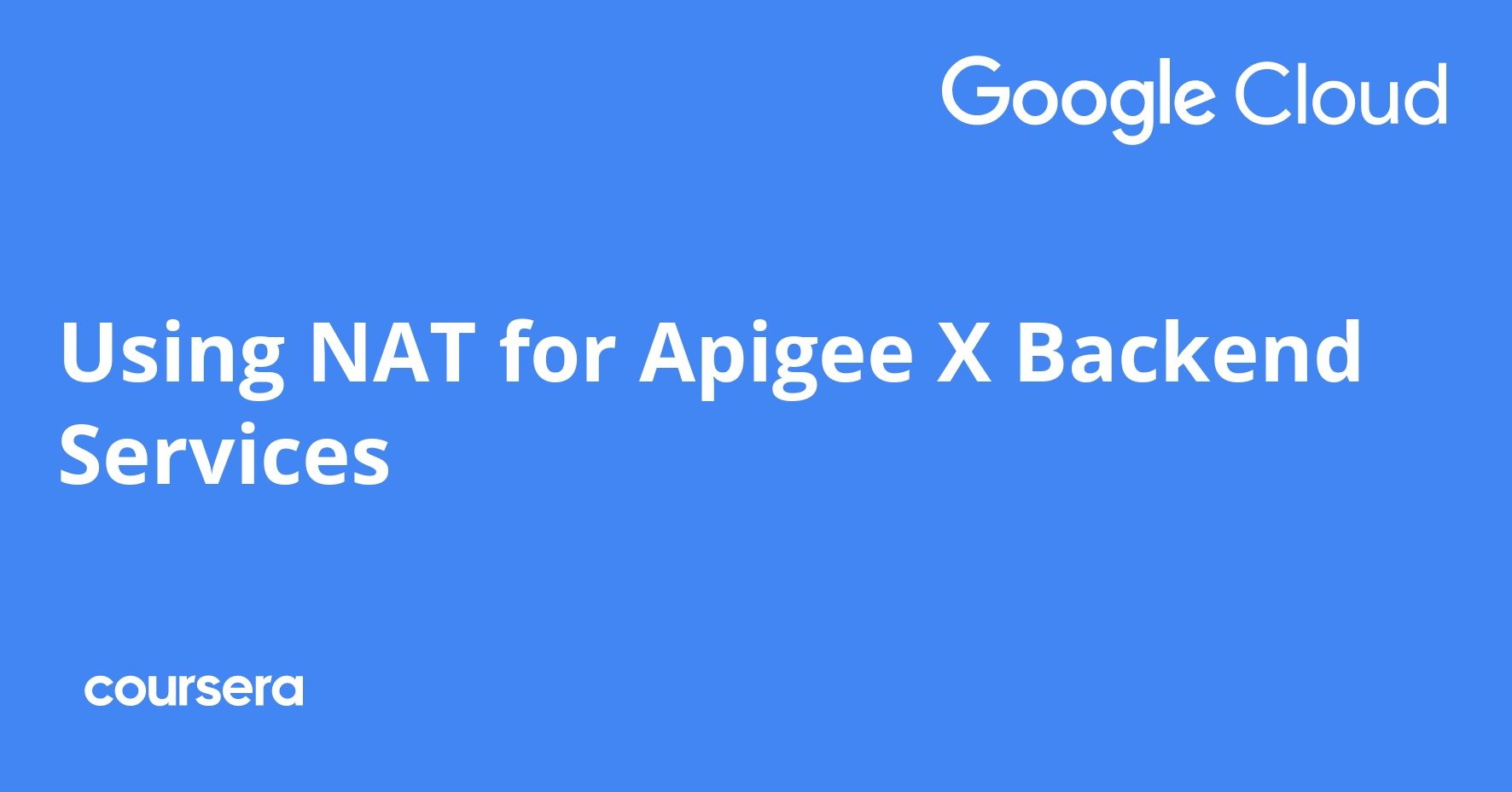 Using NAT for Apigee X Backend Services