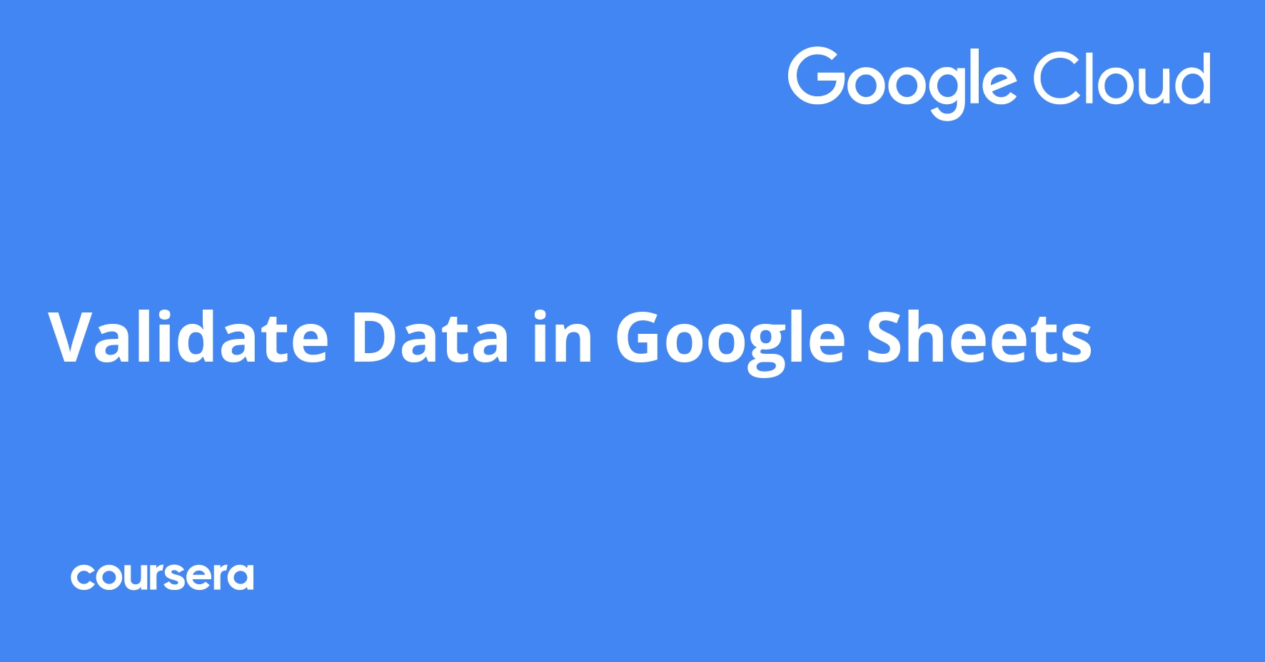 Validate Data in Google Sheets