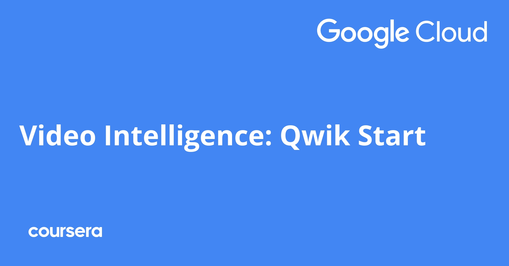 Video Intelligence: Qwik Start
