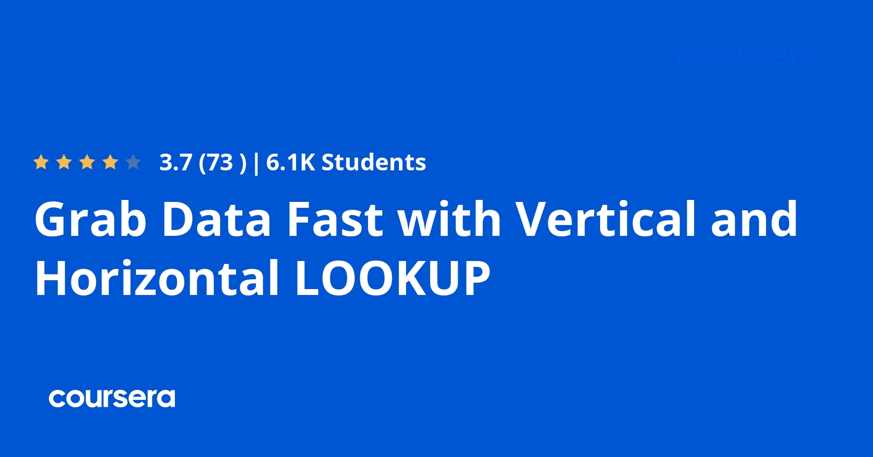 Grab Data Fast with Vertical and Horizontal LOOKUP
