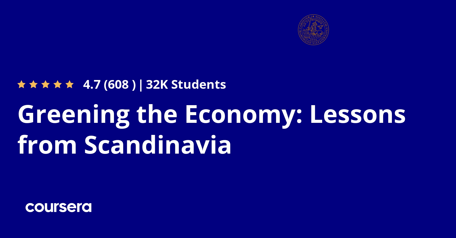 Greening the Economy: Lessons from Scandinavia | Coursera