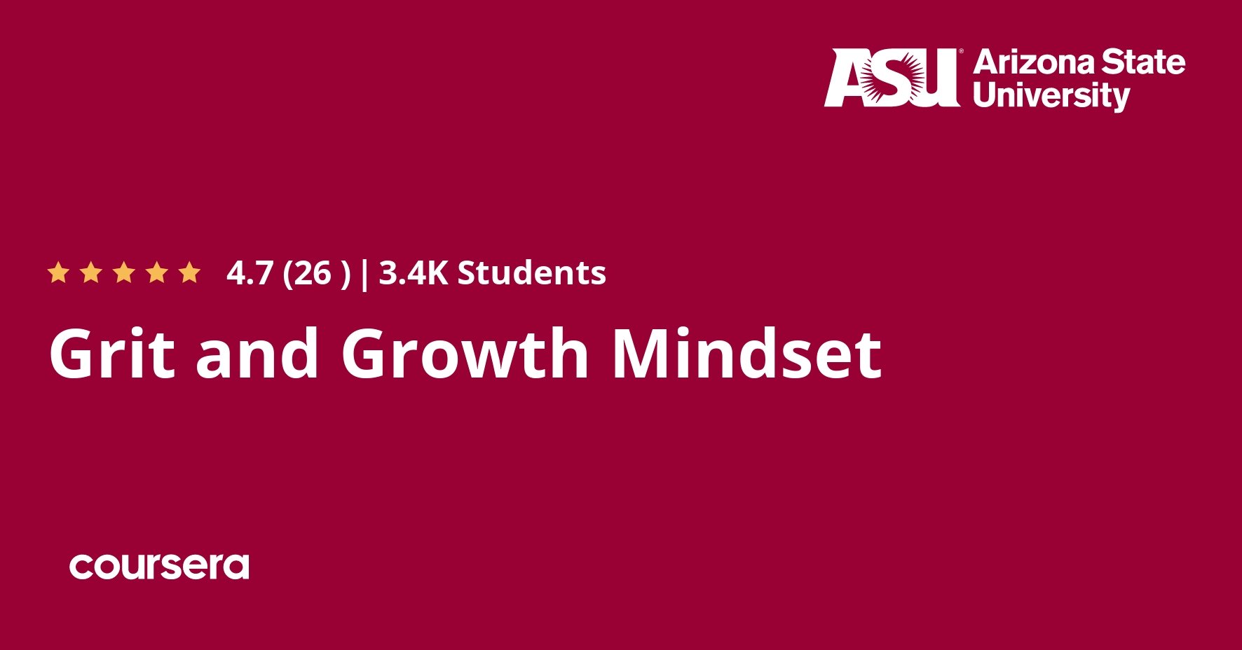 Grit and Growth Mindset | Coursera