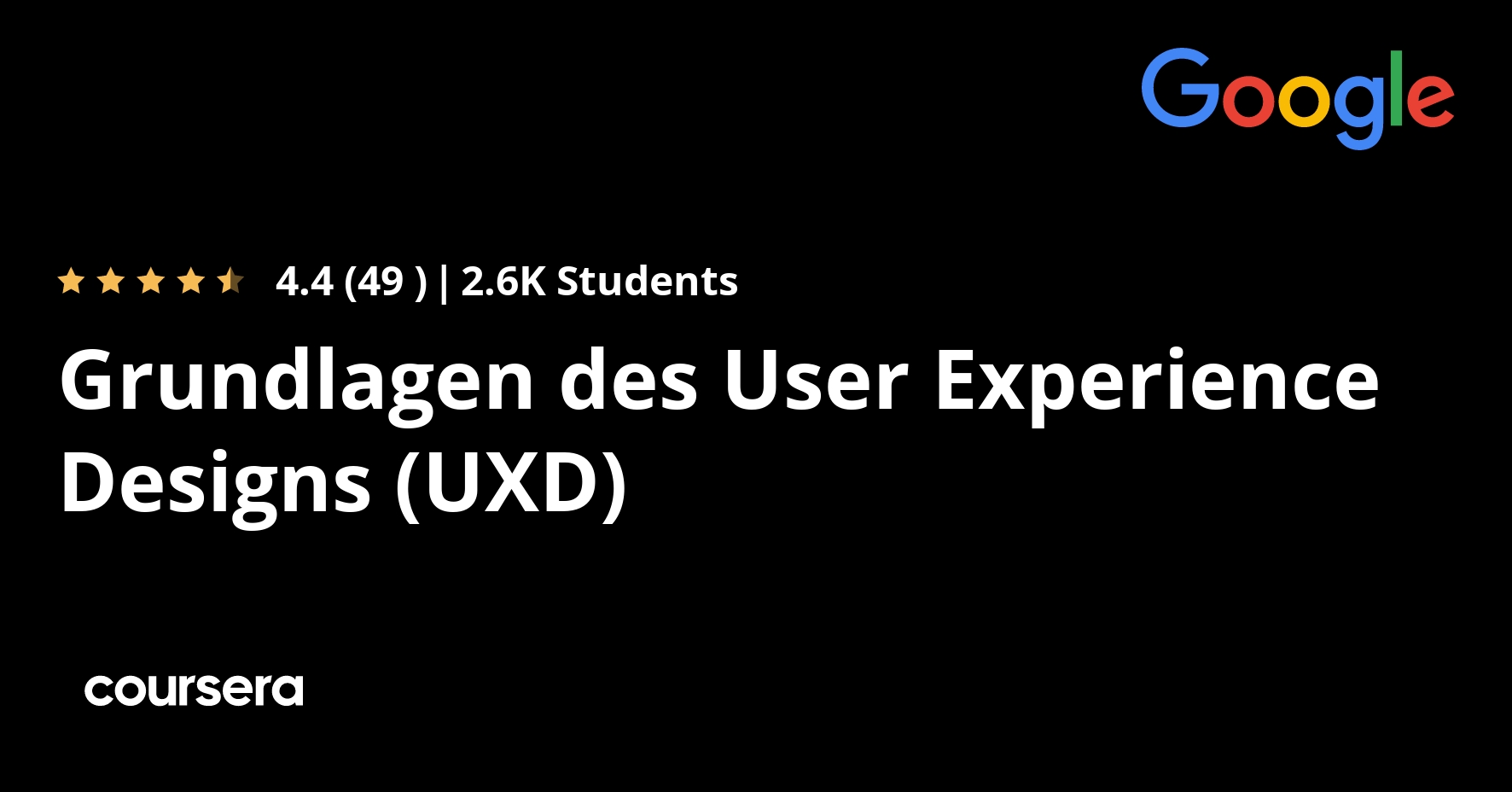 Grundlagen des User Experience Designs (UXD) | Coursera