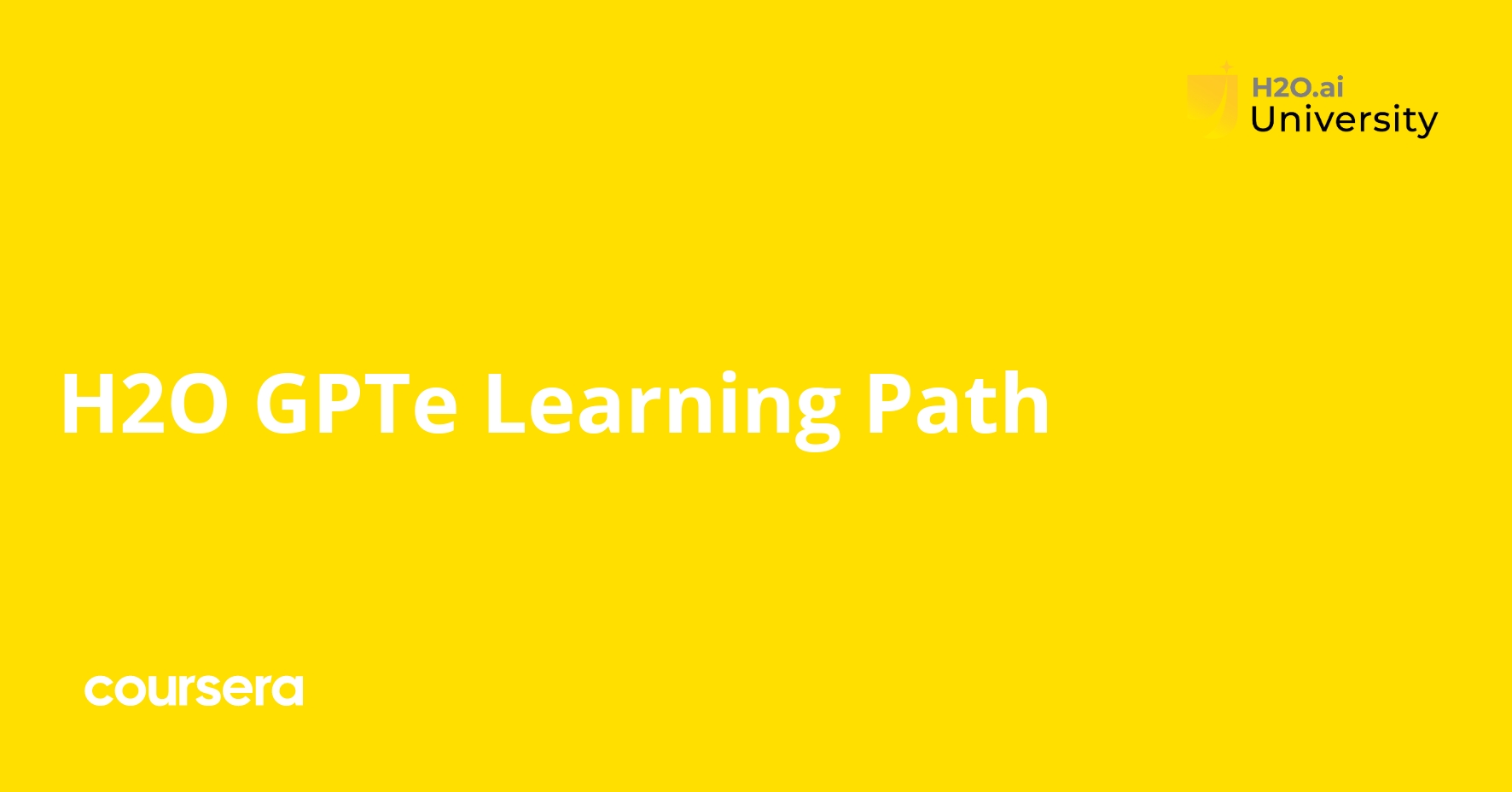 H2O GPTe Learning Path | Coursera