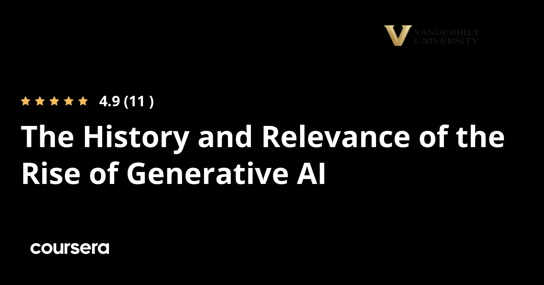 The History and Relevance of the Rise of Generative AI | Coursera