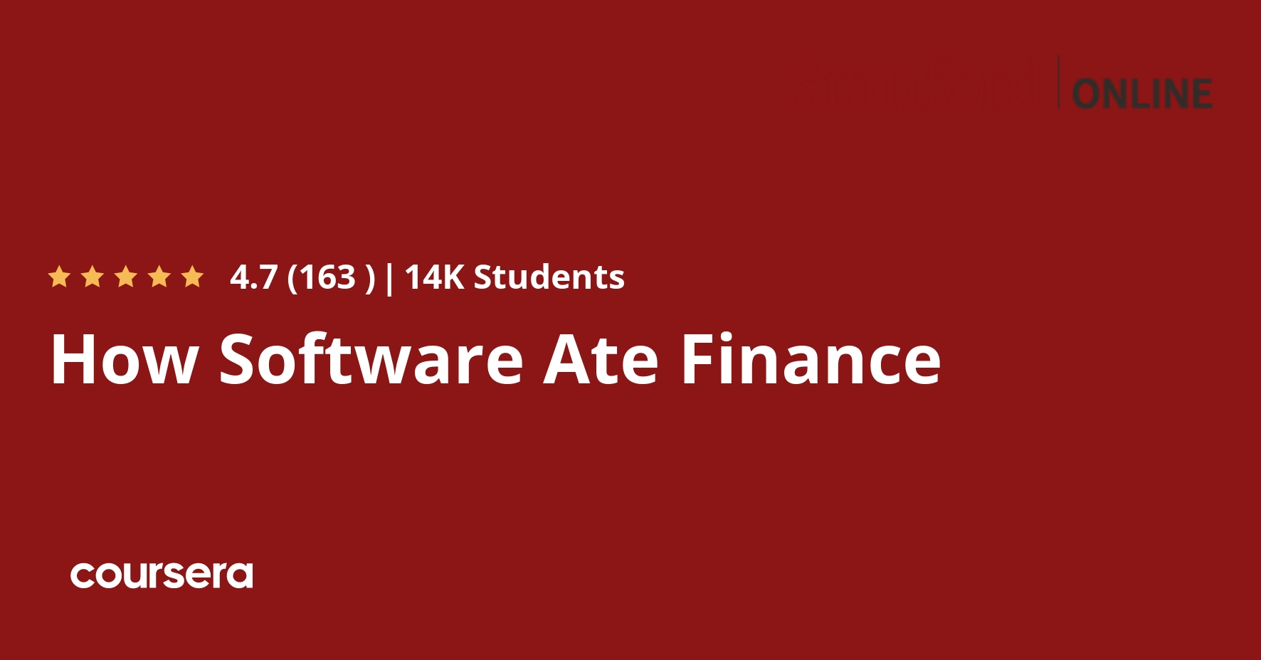How Software Ate Finance | Coursera