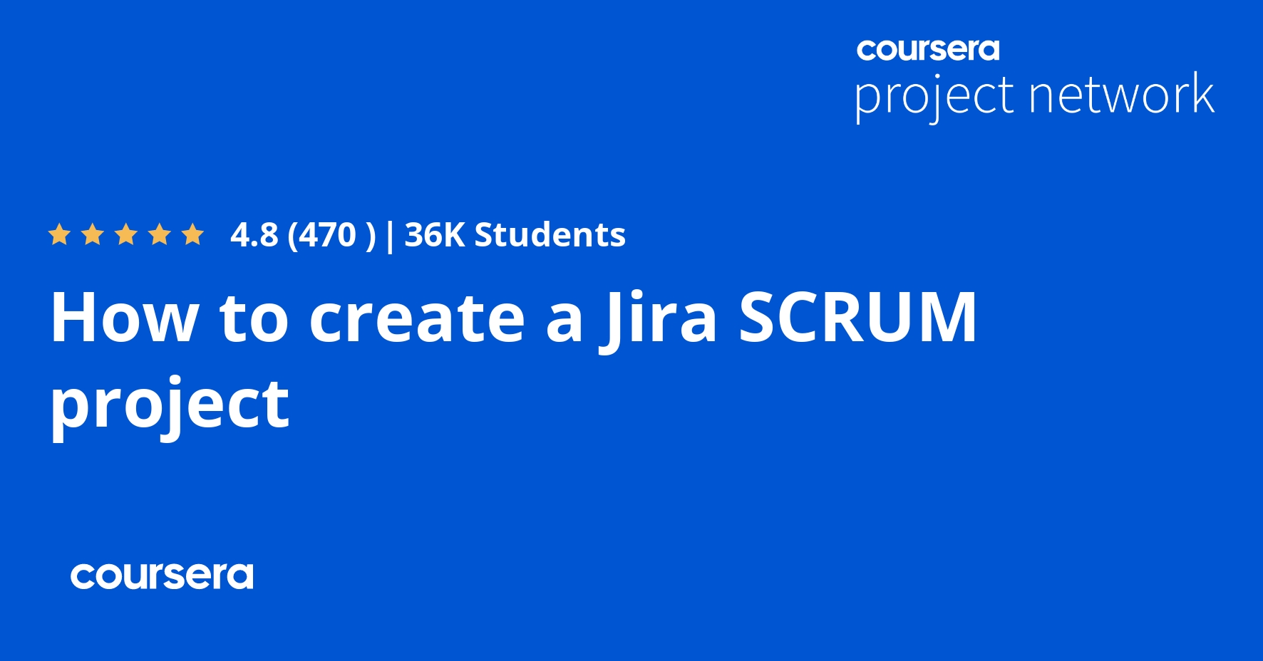 How to Create a Jira SCRUM project (Short Course) | Coursera