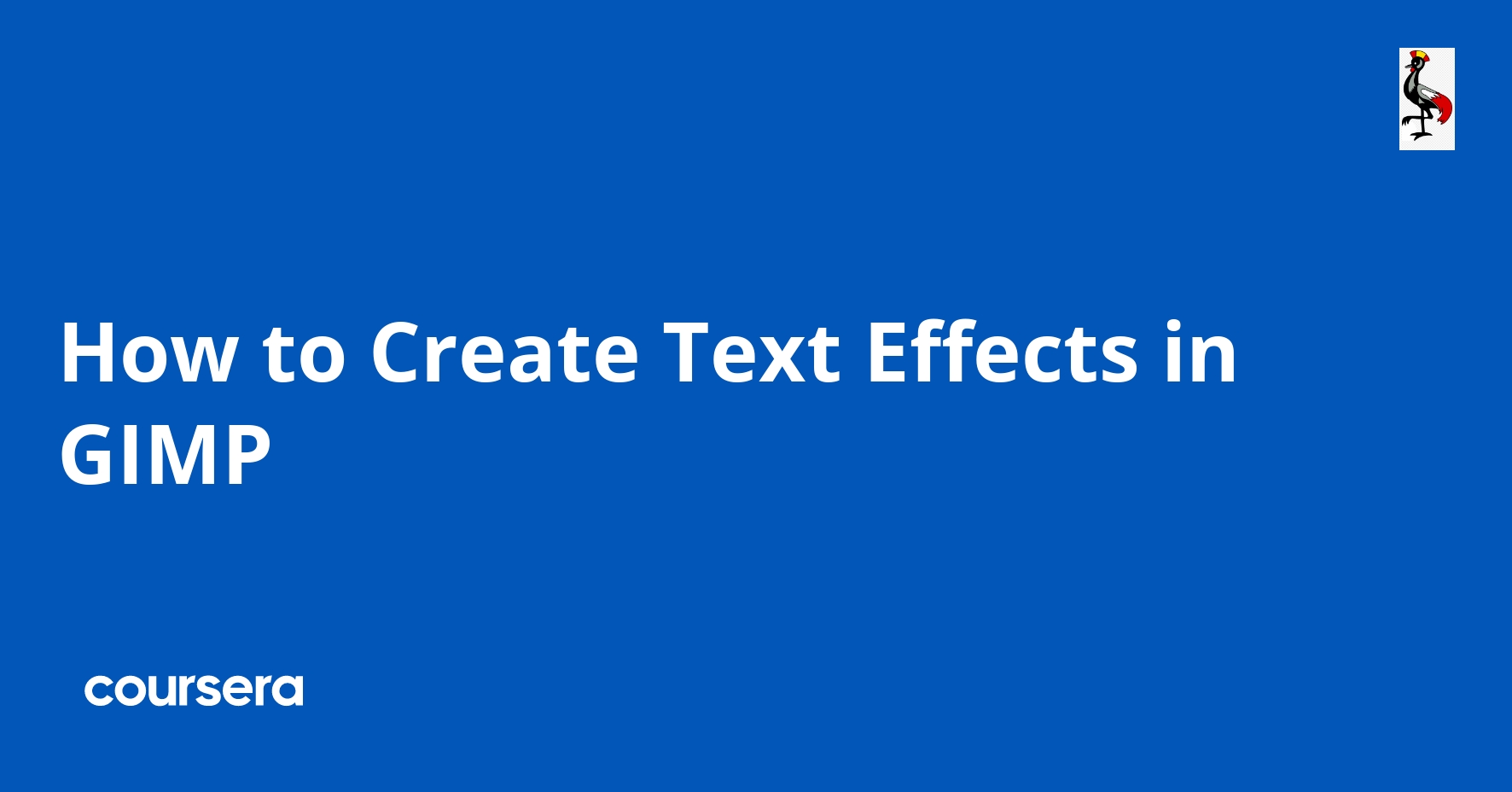 How To Create Text Effects In GIMP