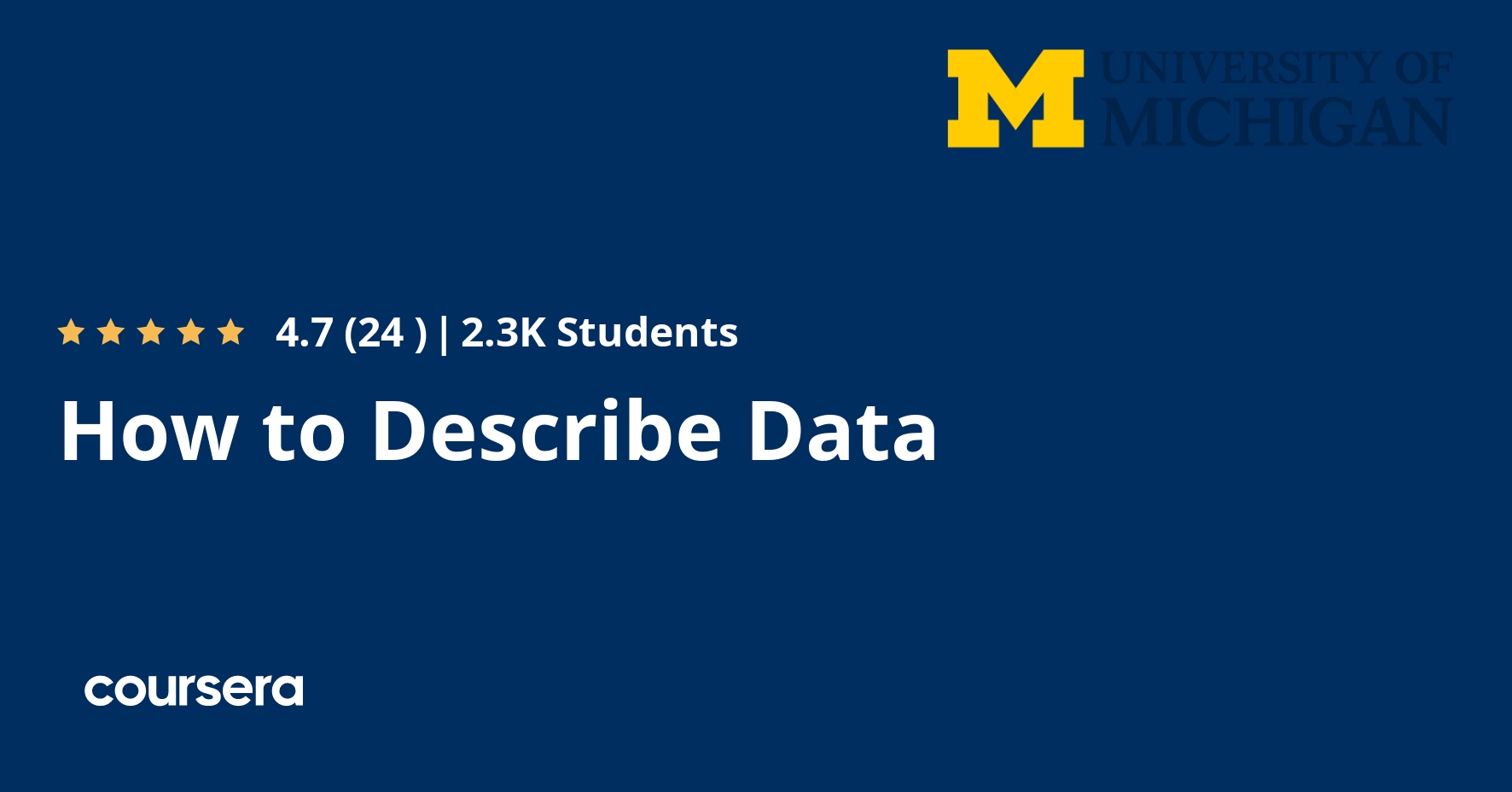How to Describe Data | Coursera