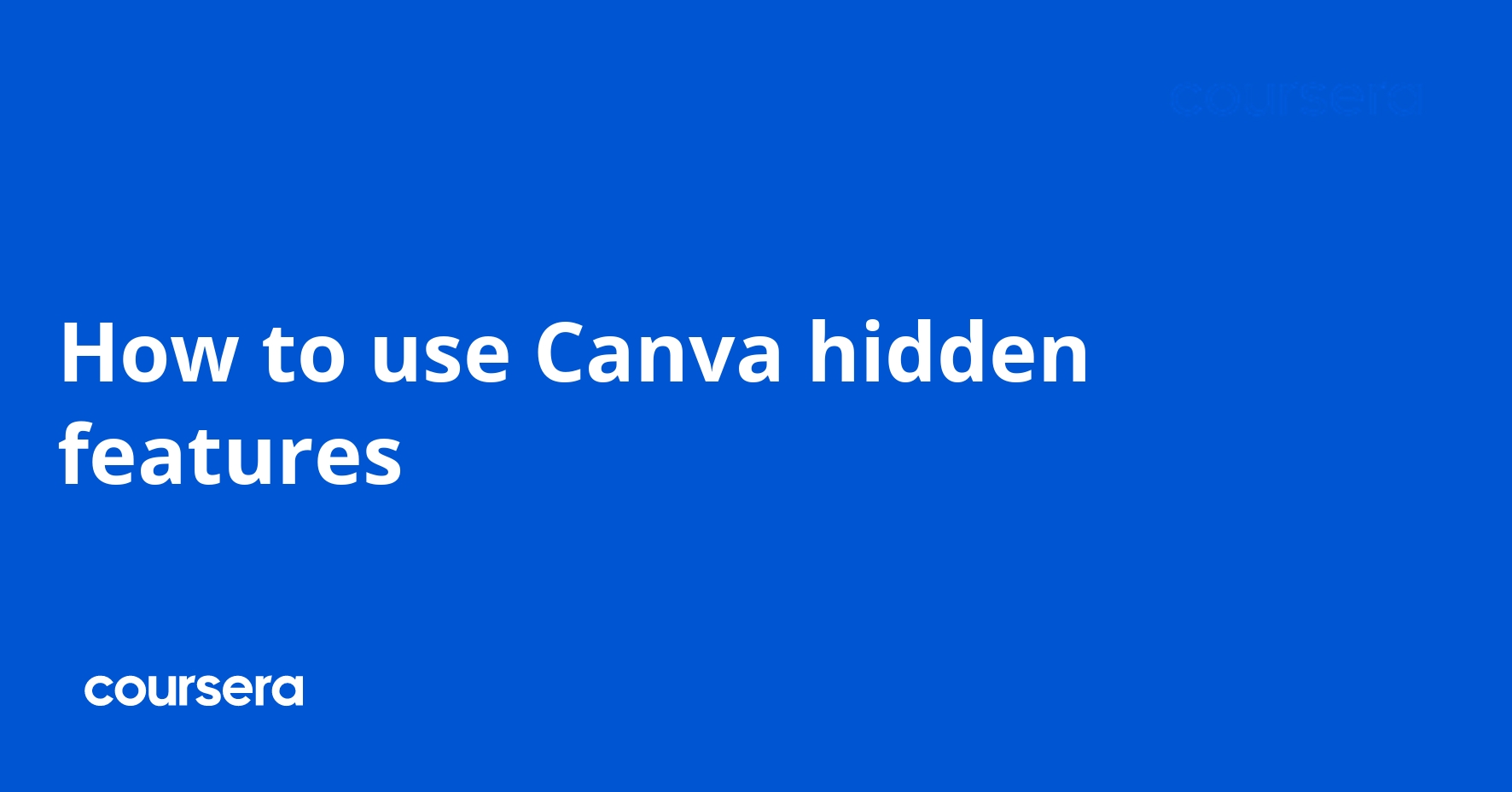 How to use Canva hidden features