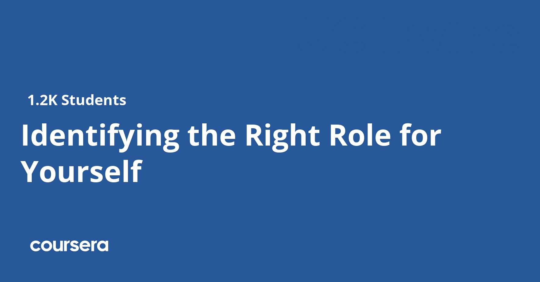 Identifying the Right Role for Yourself | Coursera