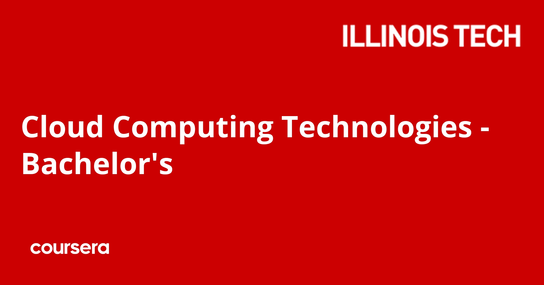 Cloud Computing Technologies - Bachelor's | Coursera