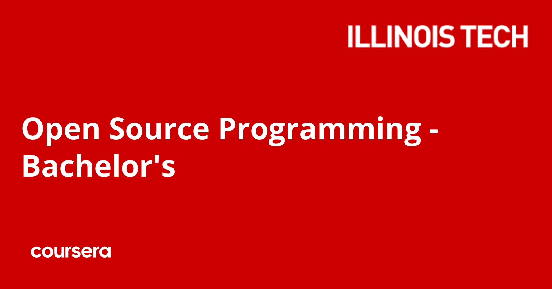 Open Source Programming - Bachelor's | Coursera