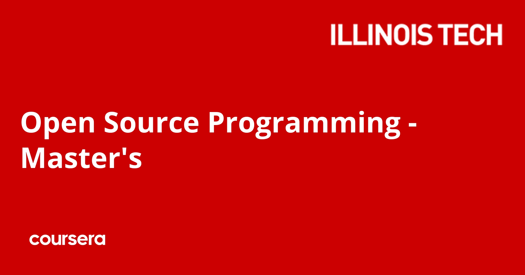Open Source Programming Masters Coursera