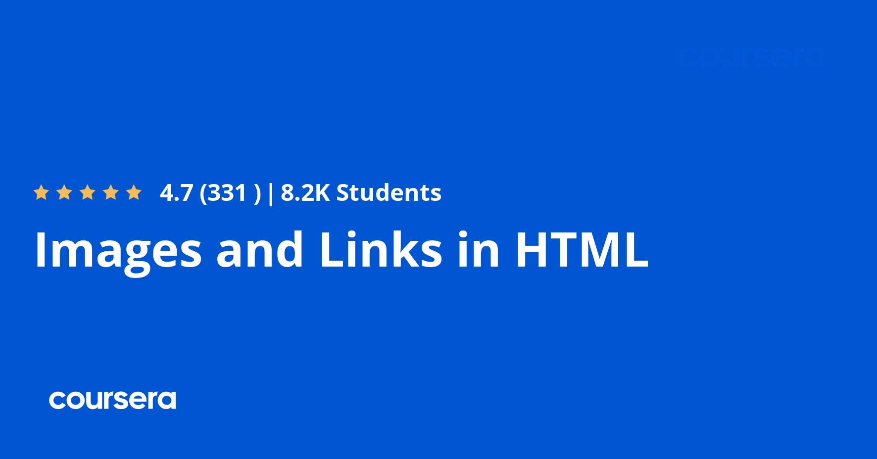 Images and Links in HTML