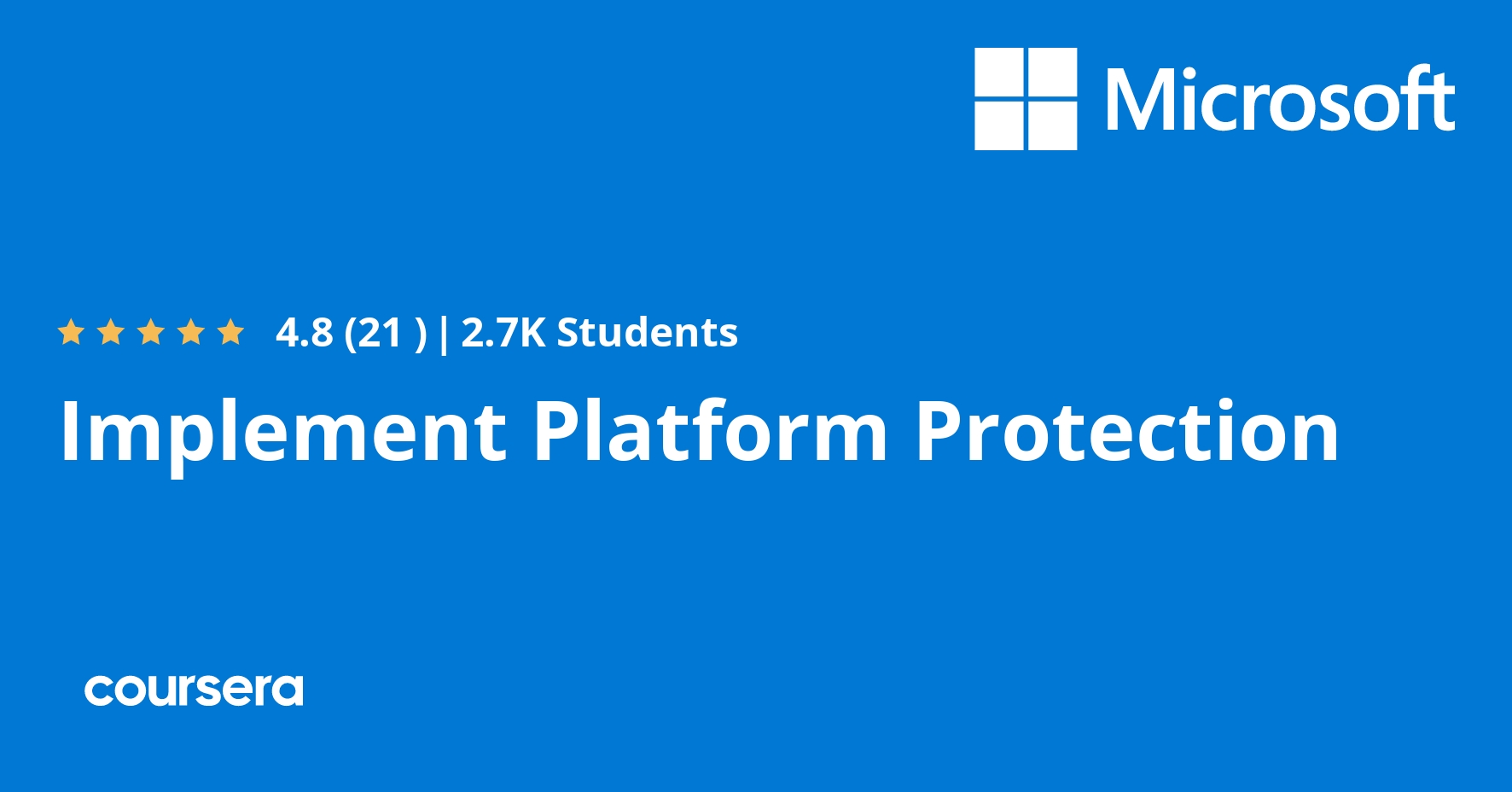 Implement Platform Protection | Coursera