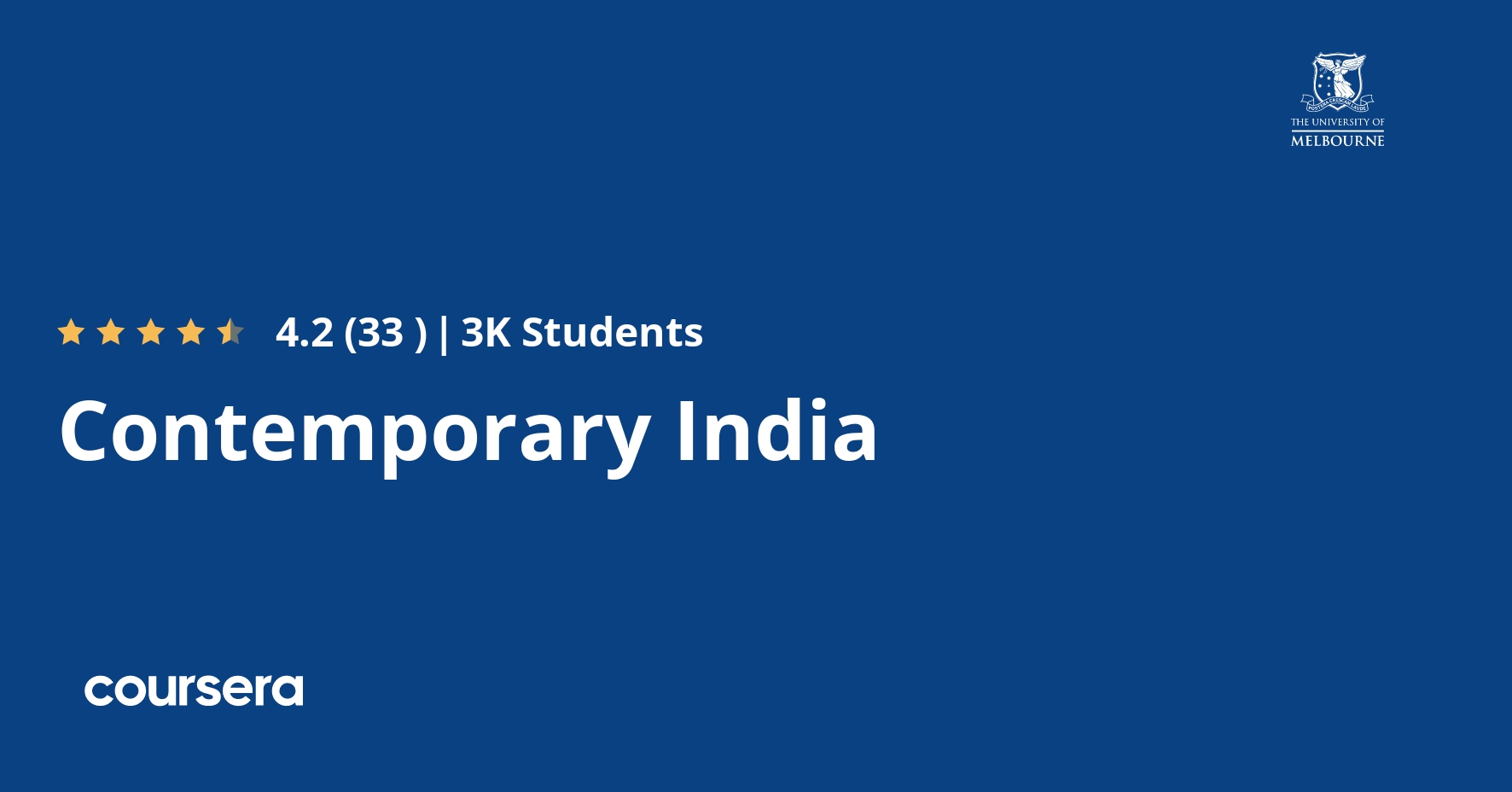 Contemporary India | Coursera