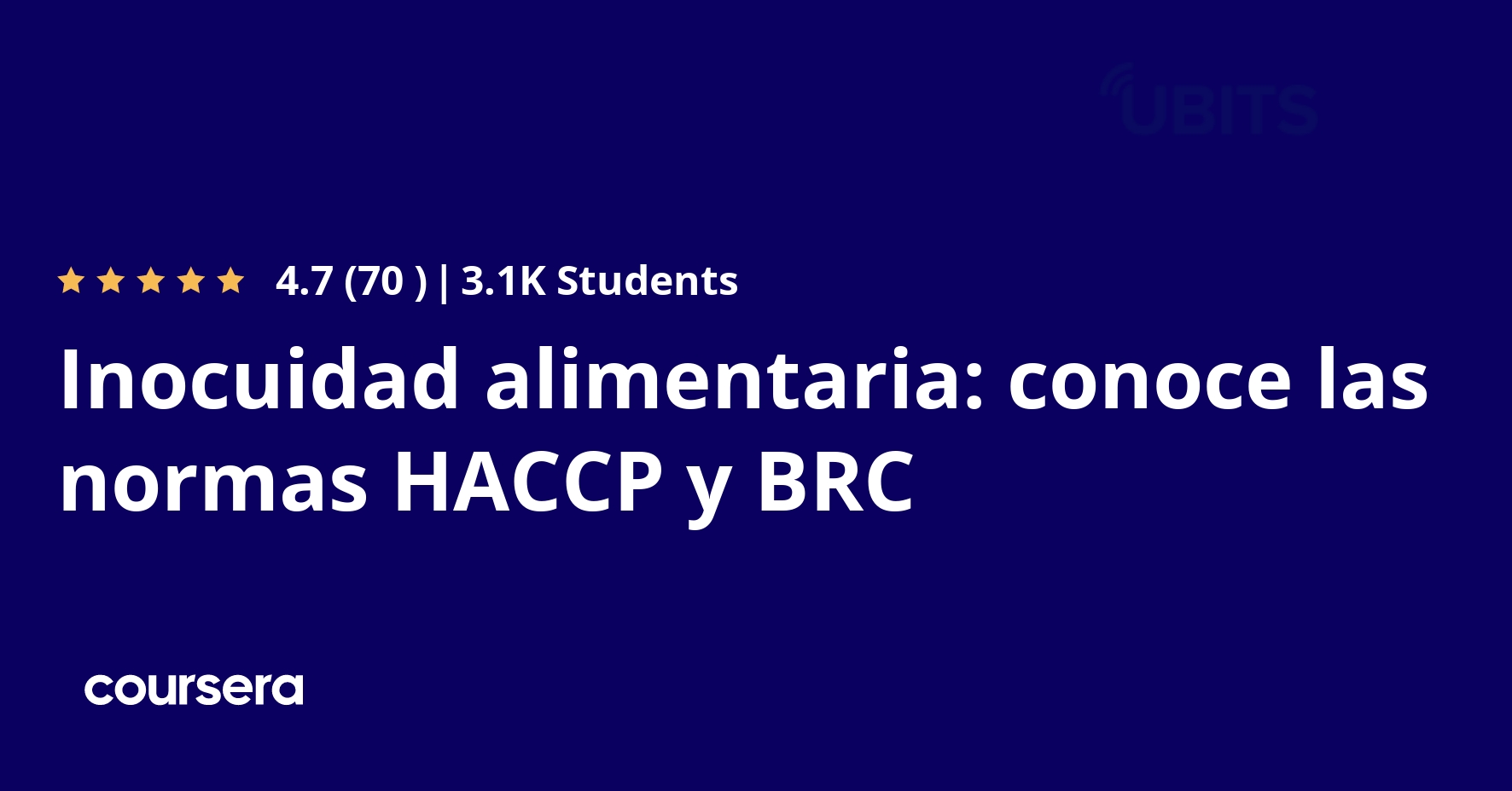 Inocuidad alimentaria: conoce las normas HACCP y BRC | Coursera