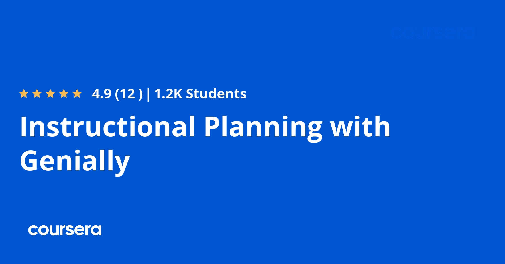 Instructional Planning with Genially