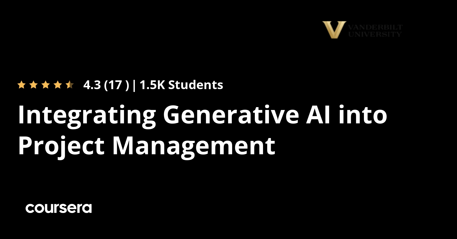 Integrating Generative AI into Project Management | Coursera