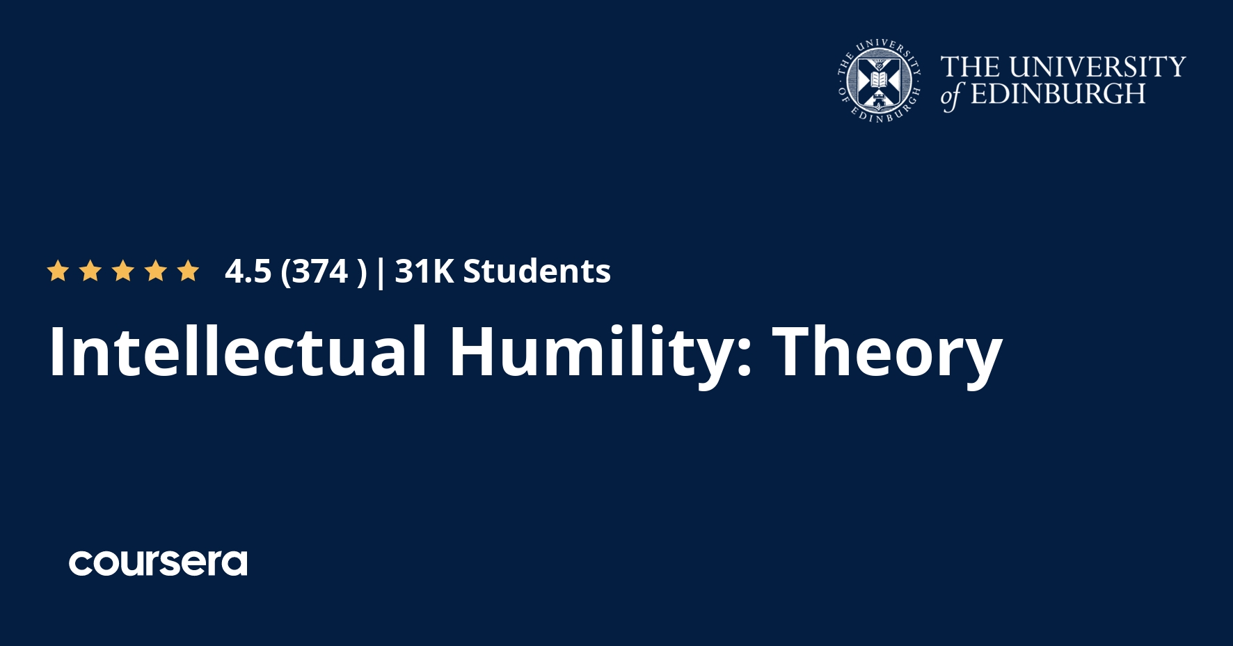 Intellectual Humility: Theory | Coursera