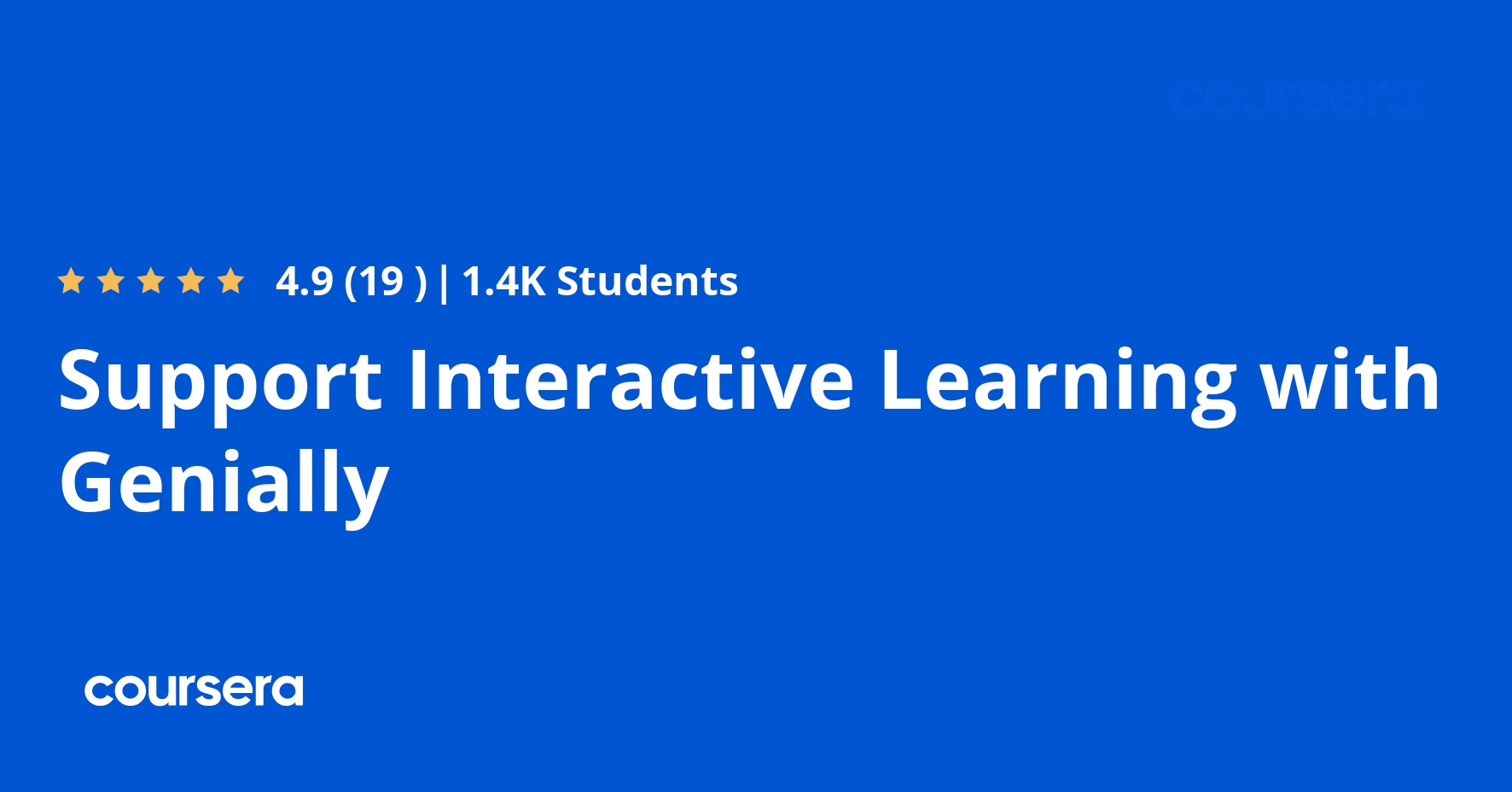 Support Interactive Learning with Genially