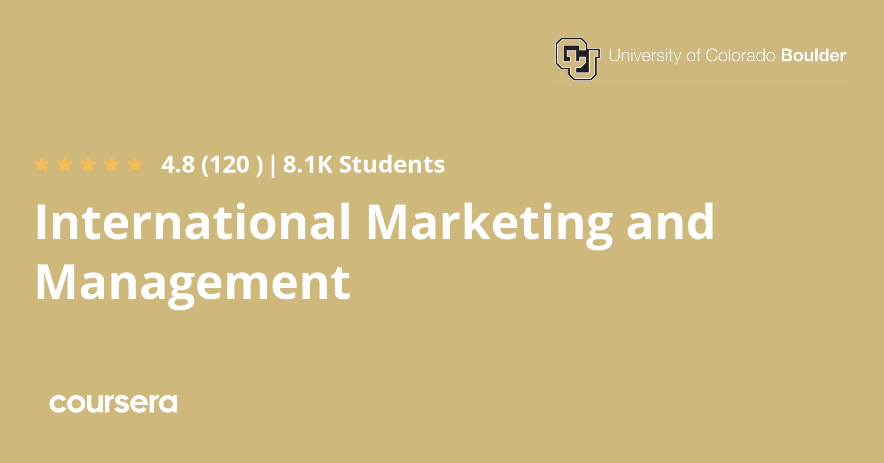International Marketing and Management | Coursera