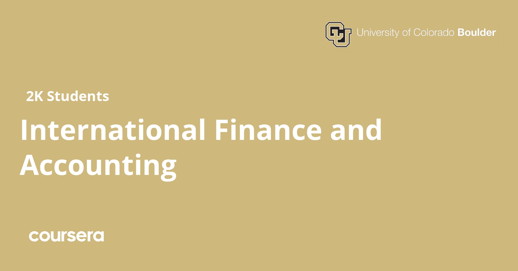 International Finance and Accounting | Coursera