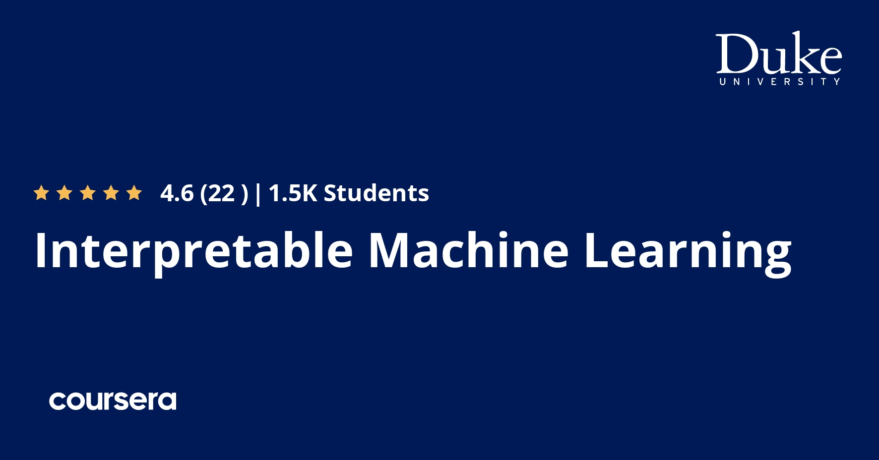 Interpretable Machine Learning | Coursera