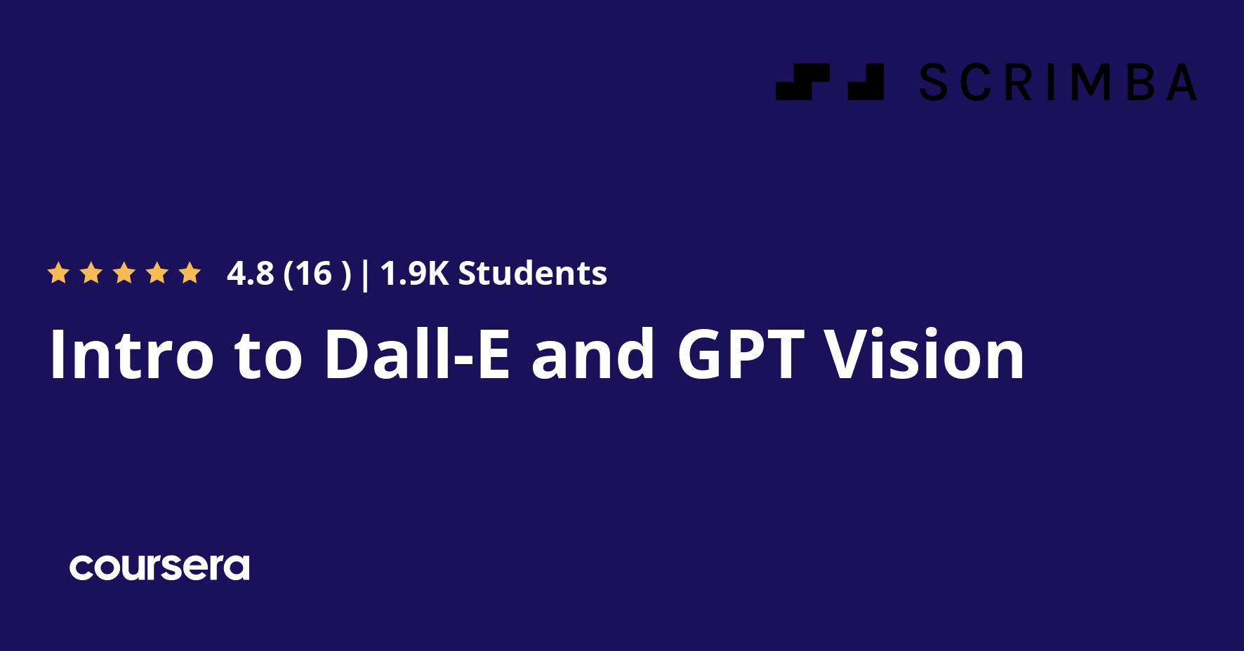 Intro to Dall-E and GPT Vision | Coursera